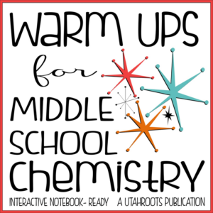 warm ups for middle school chemistry interactive notebooks