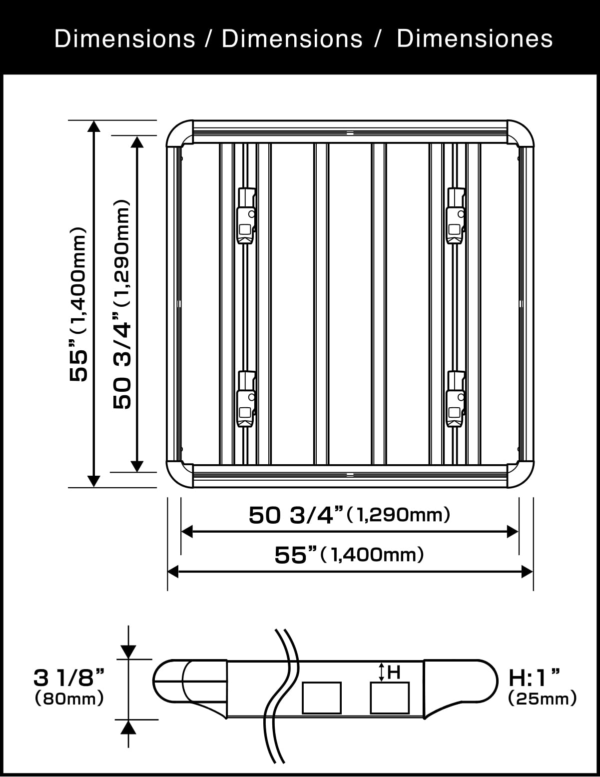 INNO INA520 Roof Deck 140