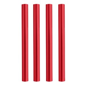 azarxis tent pole repair splint repair kit spare repair emergency tube for diameter 8.6-9.5mm tent pole (red - 4 pack)