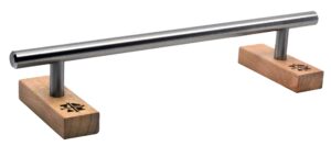 teak tuning round fingerboard rail - standard edition - silver colorway - 10" long, 1.75" tall - prolific series