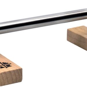 Teak Tuning Round Fingerboard Rail - Mini Edition - Silver Colorway - 7.25" Long, 1.75" Tall - Prolific Series