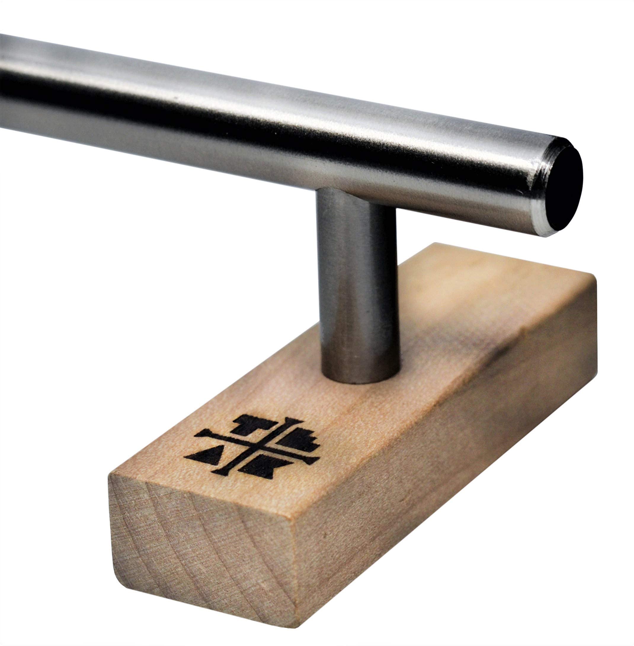 Teak Tuning Round Fingerboard Rail - Mini Edition - Silver Colorway - 7.25" Long, 1.75" Tall - Prolific Series