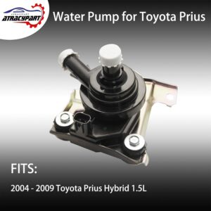 Inverter Coolant Pump Cooling Inverter Water Pump Assembly with Bracket | for 2004-2009 Prius Hybrid 1.5L | Replace# G9020-47031, 04000-32528