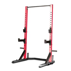 cap barbell fm-8000f deluxe power rack, red