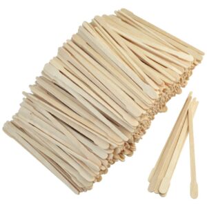 1000pcs wax spatulas small wax wood sticks, waxing applicator sticks wooden craft sticks spatulas applicators hair nose wax stick for hair body eyebrow removal