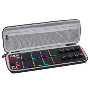 aproca hard storage travel case, for akai professional lpd8 - usb midi controller