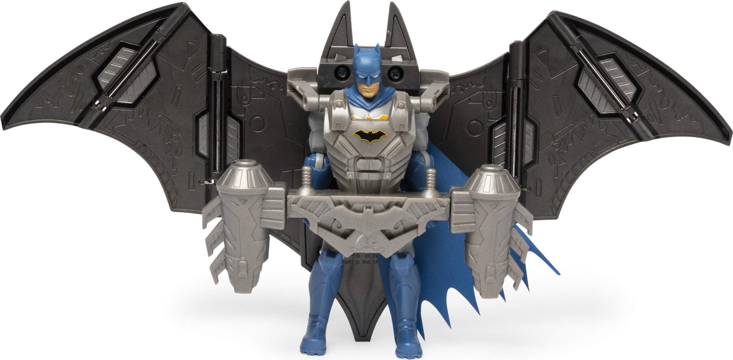 BATMAN, 4-Inch BATMAN Mega Gear Deluxe Action Figure with Transforming Armor