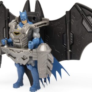 BATMAN, 4-Inch BATMAN Mega Gear Deluxe Action Figure with Transforming Armor