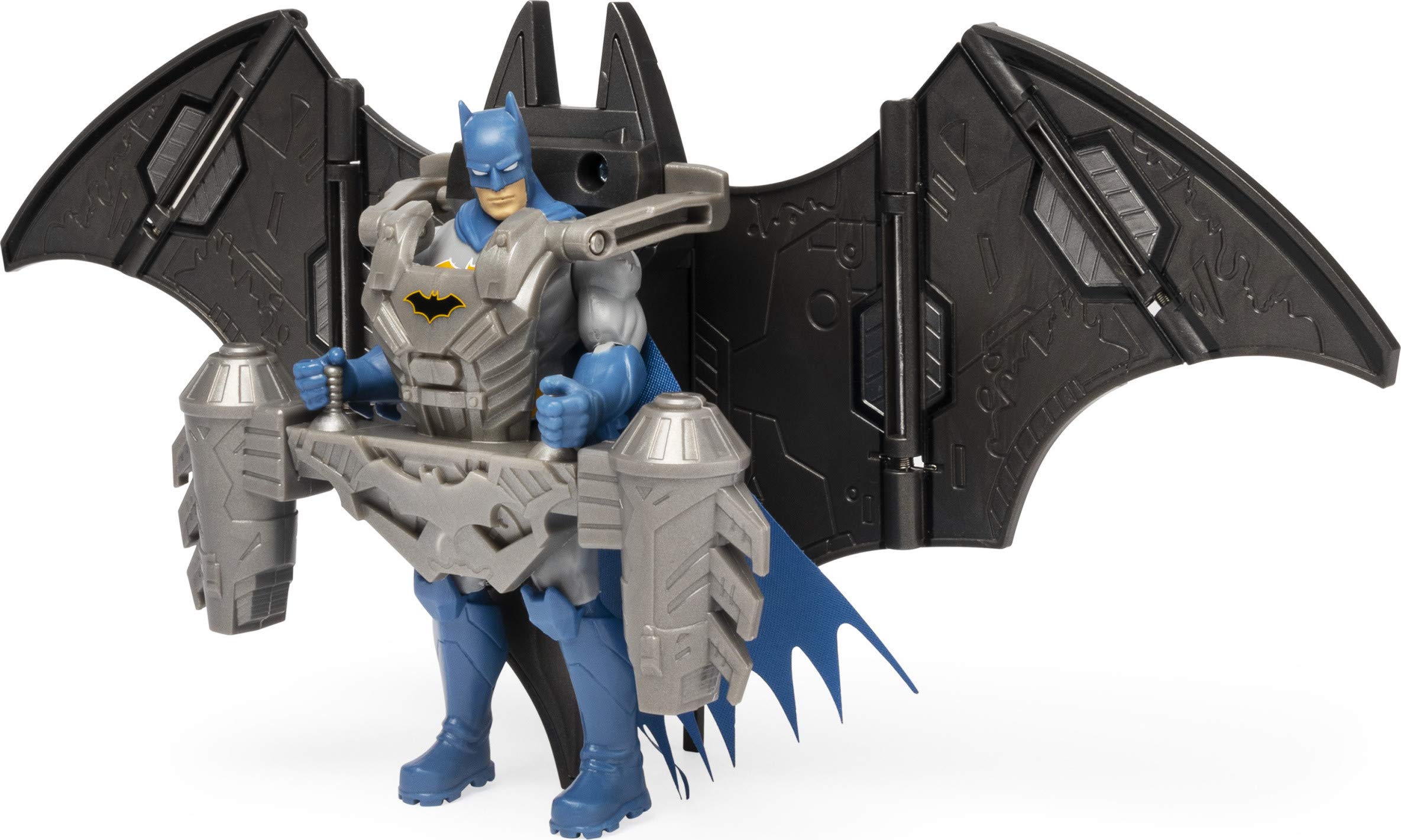 BATMAN, 4-Inch BATMAN Mega Gear Deluxe Action Figure with Transforming Armor