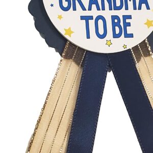 Grandma to Be Pin Twinkle Little Star Baby Shower Pin for Nona to wear, Navy & Gold, It's a Girl, It's a Boy Baby Sprinkle