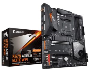 gigabyte x570 aorus elite wi-fi (amd ryzen 3000/x570/atx/pcie4.0/ddr4/intel dual band 802.11ac wi-fi/front usb type-c/rgb fusion 2.0/m.2 thermal guard/gaming motherboard)