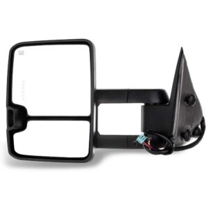 FEIPARTS Tow Mirrors Fit for 2003-2006 for Chevy for GMC Sierra Pickup Yukon Yukon XL Yukon Denali for Cadillac Escalade All Model Towing Mirrors Pair Left and Right Power Heated Turn Signal Light