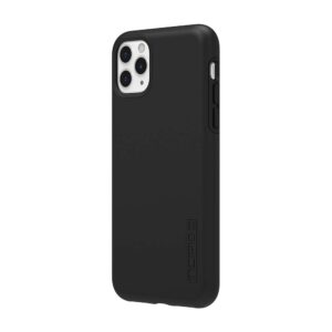 incipio dualpro dual layer case for apple iphone 11 pro max with flexible shock-absorbing drop-protection - black