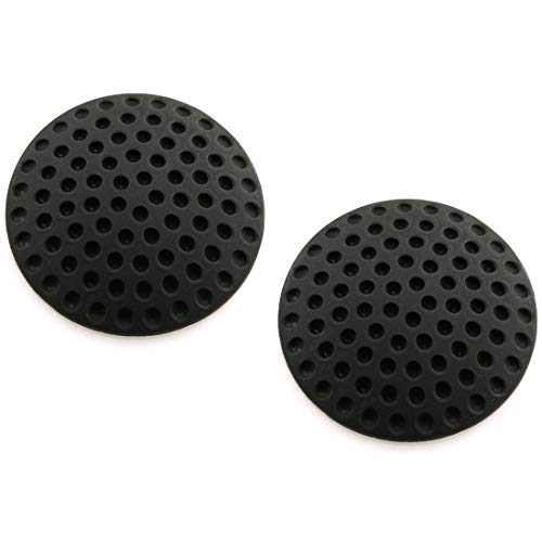 HJ Garden 2PCS Black Wall Protectors Door Handle Bumpers Buffer Guard Doorknob Rubber Self Adhesive Silencer Crash Pad for Home Office Doorstop Door Stopper