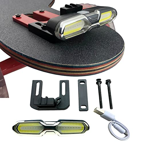 IWONDER V3.0 Skateboard Lights Longboard USB Rechargeable Lights Super Bright Led Electric Skateboard Light Accessory Outdoor Waterproof Flashing Safety Skateboard Rear Lights