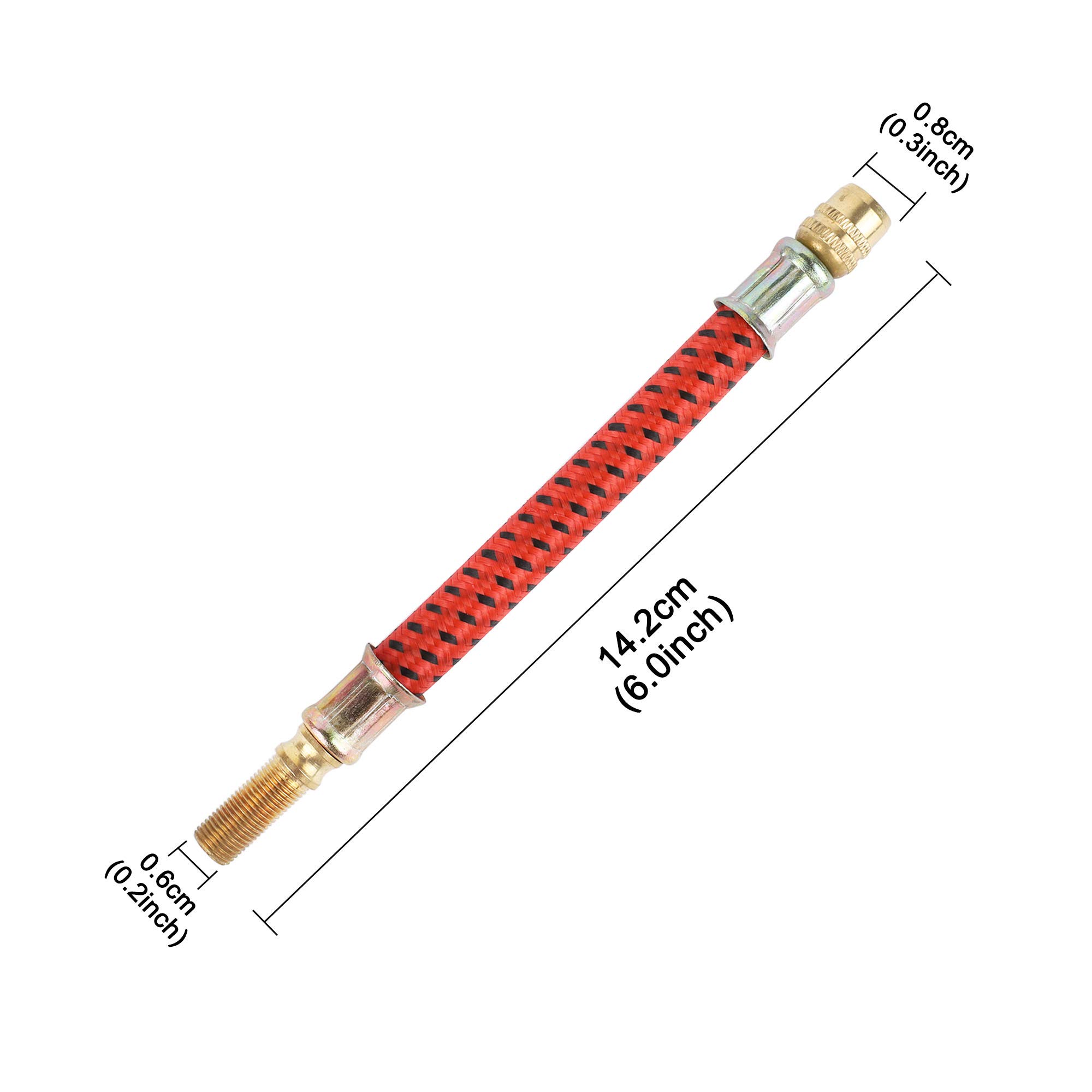 TOMALL Pump Extension Hose Extended Air Inflator Tube Inflatable Mouth Hose Pump Soft Tube for M365 Electric Scooter