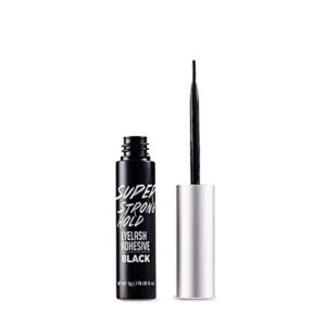 i-Envy by KISS Super Strong Hold Eyelash Adhesive, Waterproof Long-Lasting Strip Lash Glue, Natural-Looking Allergy & Latex Free with Brush Applicator (Clear & Black, Combo Pack)