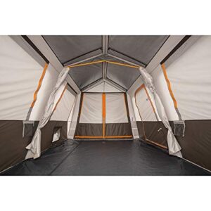 Bushnell Instant Tent | 6 Person / 9 Person / 12 Person Instant Tents Cabin Design Perfect for 3 Season Family Camping Essentials, Hunting, and Fishing with Fast Setup and 2 Rooms (9 Person)