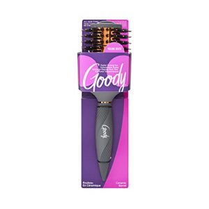 goody large thermal round brush - for all hair types - faster drying for voluminous styles with less pain, effort, and breakage - pain-free hair accessories for women, men, boys, and girls