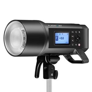 flashpoint xplor 600pro hss battery-powered monolight with built-in r2 2.4ghz radio remote system (bowens mount) + glow ez lock 16x48 quick strip rectangle softbox with bowens mount