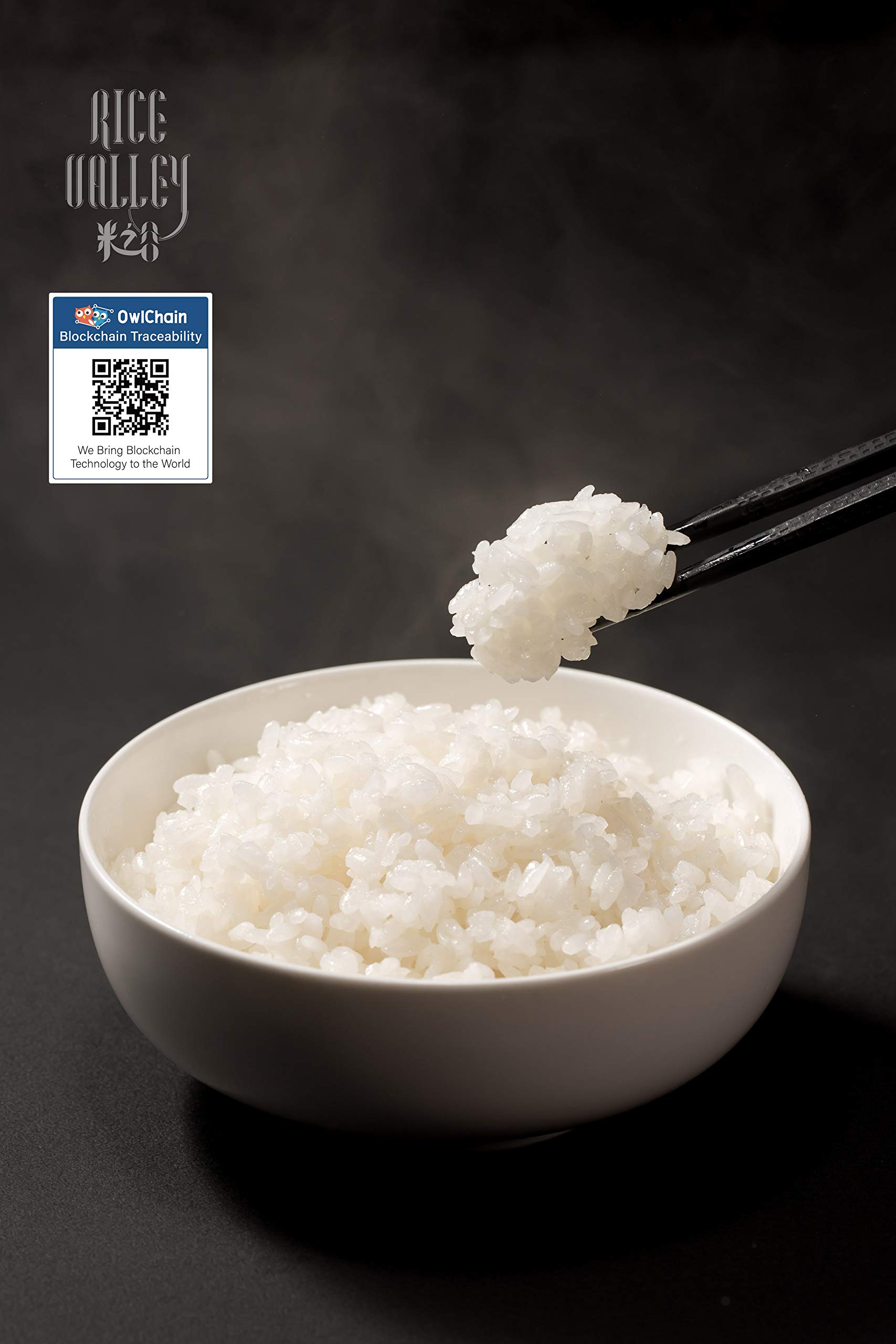 Rice Valley Premium Sushi Grade Organic Short Grain White Sushi Rice- Grown in Pristine Valley - Great in Taste & Texture