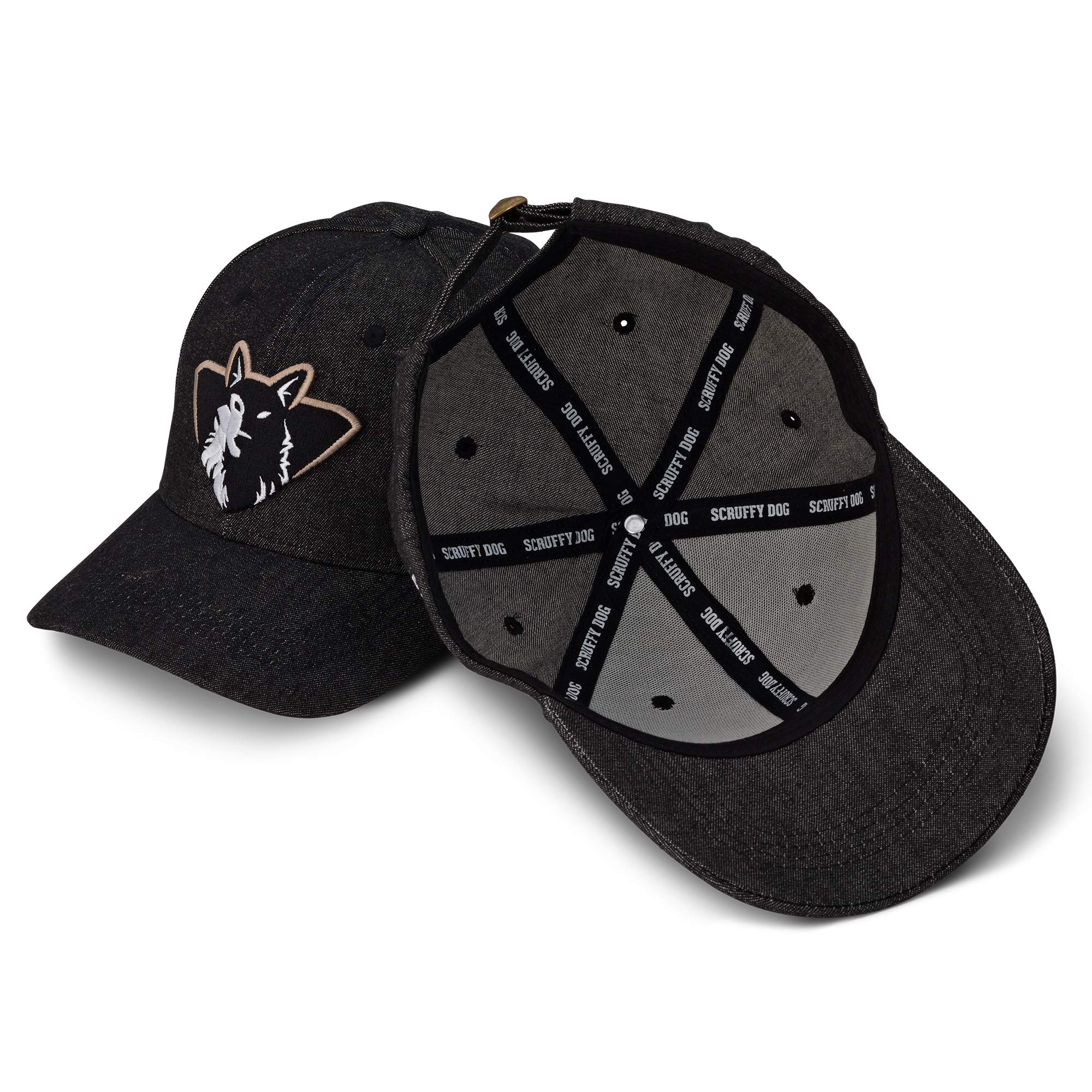 Premium Adjustable Baseball Caps for Men and Women - Black Denim Cotton