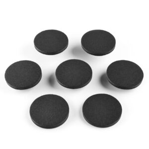 Super Sliders 3 1/2" Round Reusable Furniture Sliders for Hard Surfaces - Effortless Moving and Surface Protection, Black (16 Pack)