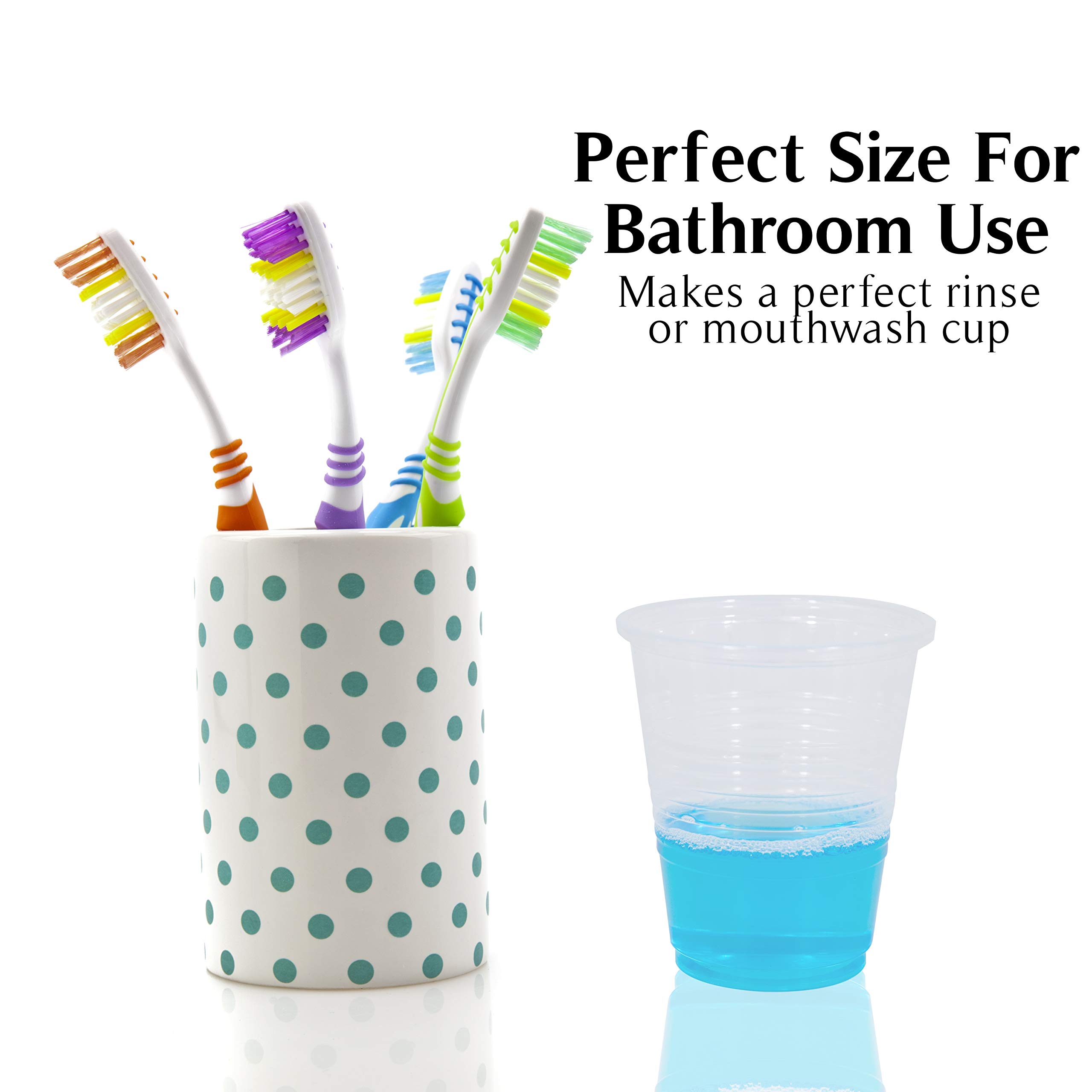 Upper Midland Products 5 Oz Plastic Cups, 500 CT 5 Oz Cups Small Plastic Cups, These Small Disposable Cups Are Extra Sturdy, Small Cups For Everyday Use