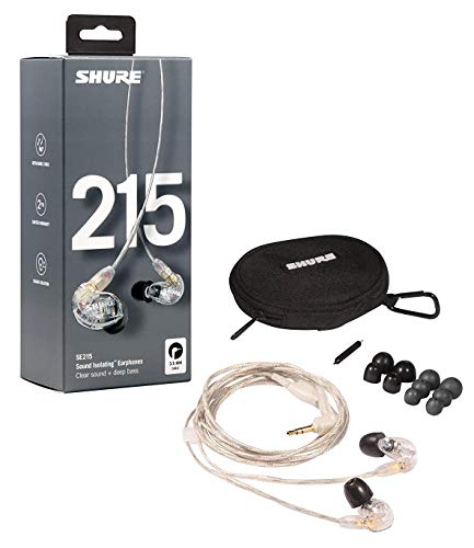 Shure Portable Videography Kit - Professional Recording Rig with MV88+ iPhone Mic, Manfrotto PIXI Tripod, Phone Clamp, Mount, AMV88-Fur Windjammer and SE215 PRO Sound Isolating Earbuds (MV88+SE215-CL)