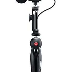 Shure Portable Videography Kit - Professional Recording Rig with MV88+ iPhone Mic, Manfrotto PIXI Tripod, Phone Clamp, Mount, AMV88-Fur Windjammer and SE215 PRO Sound Isolating Earbuds (MV88+SE215-CL)