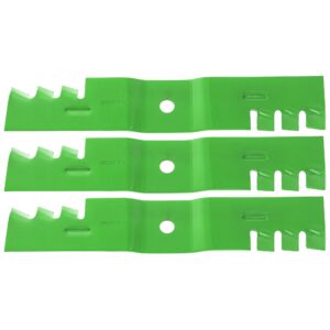 8TEN LawnRAZOR Mower Blade Set for Cub Cadet GT2148 Recon Z-Force LZ48 PRO-Z 100 48 inch Deck 02005017-X (Mulching)