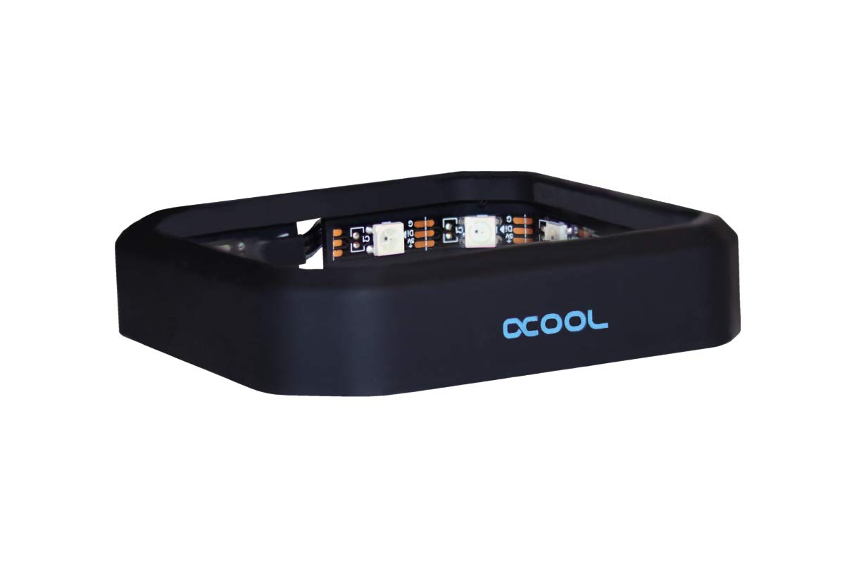 Alphacool 12942 Aurora XPX Digital RGB Frame - Black Modding Flexlights