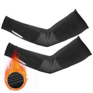 rockbros thermal arm warmer for men & women arm sleeves for cycling running