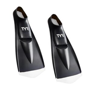 tyr flex fins 2.0, black/white, large