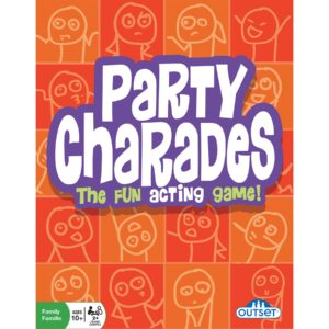 Party Charades - Outset Media, The Fun Acting Party Game, Team-vs-Team, Family Game Night, Ages 10+, 2+ Teams