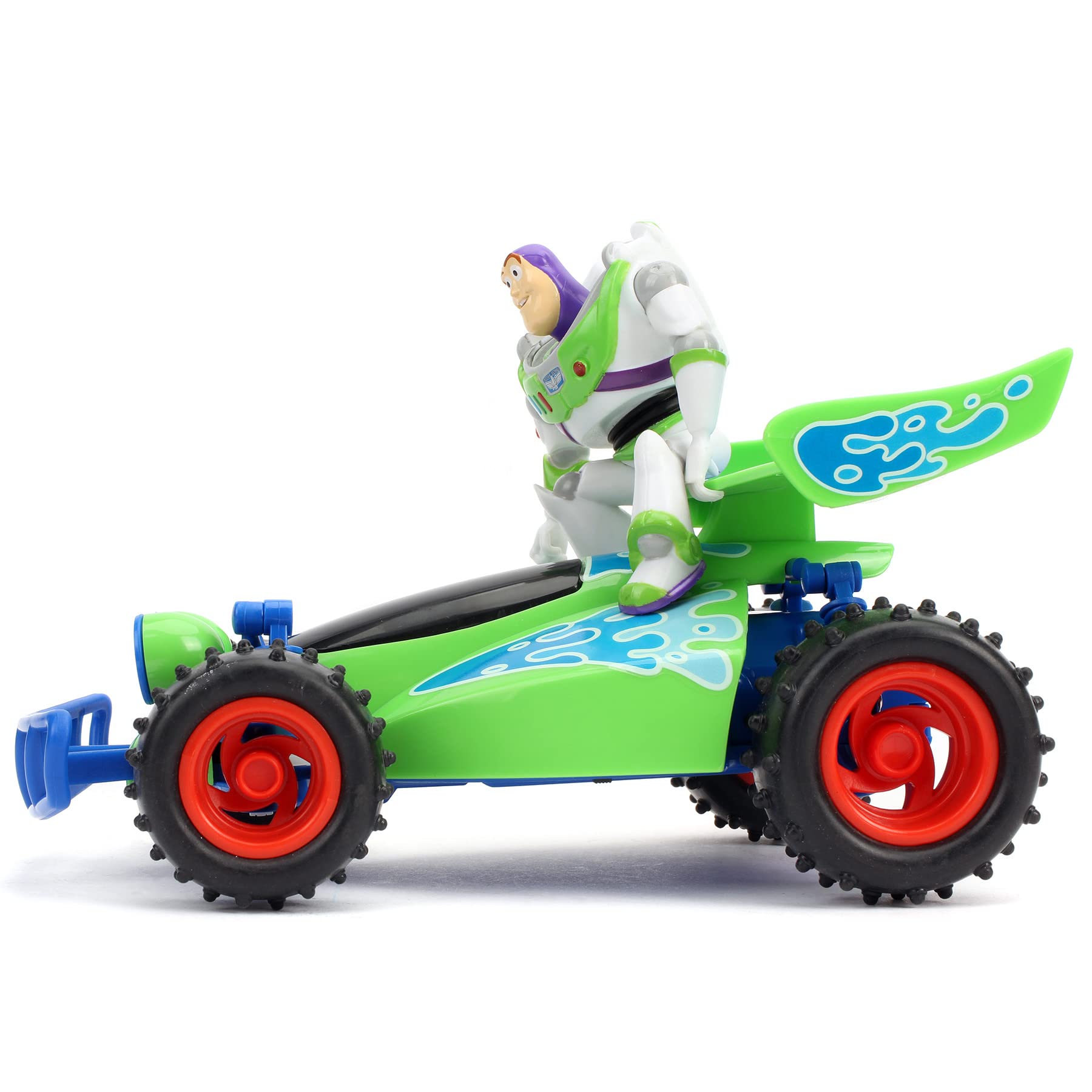 JADA Toys Disney Pixar Toy Story 4 Turbo Buggy W/Buzz Lightyear Radio Control Vehicle, 2.4 Ghz, 1: 24, Multi