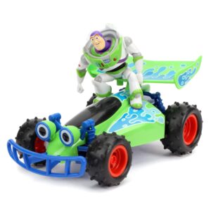 JADA Toys Disney Pixar Toy Story 4 Turbo Buggy W/Buzz Lightyear Radio Control Vehicle, 2.4 Ghz, 1: 24, Multi