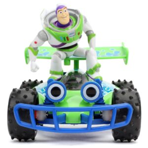 JADA Toys Disney Pixar Toy Story 4 Turbo Buggy W/Buzz Lightyear Radio Control Vehicle, 2.4 Ghz, 1: 24, Multi