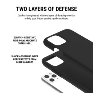 Incipio DualPro Dual Layer Case for Apple iPhone 11 Pro with Flexible Shock-Absorbing Drop-Protection - Black