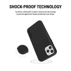 Incipio DualPro Dual Layer Case for Apple iPhone 11 Pro with Flexible Shock-Absorbing Drop-Protection - Black