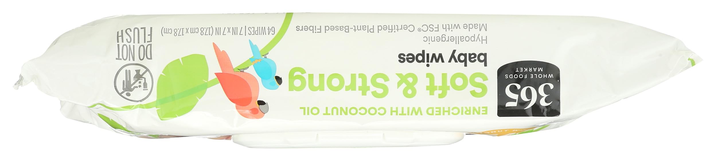 365 by Whole Foods Market, Coconut Baby Wipes, 64 Count