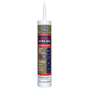 ge max shield painter's seal & paint white, 10.1 fl oz, 1, cartridge