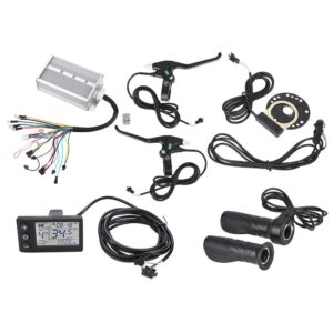 Motor Controller Kit, 36V/48V 1500W Brushless Motor Speed Controller LCD Panel Kit for Electric Bike