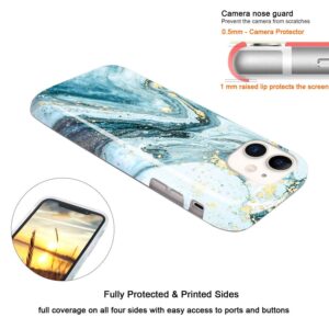 JIAXIUFEN Compatible with iPhone 11 Case Gold Sparkle Glitter Marble Slim Shockproof Flexible Bumper TPU Soft Case Rubber Silicone Cover Phone Case for iPhone 11 2019 6.1 inch - Blue