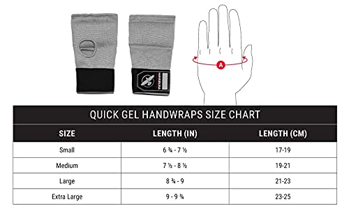 Hayabusa Quick Gel Boxing Hand Wrap Gloves - Blue, X-Large