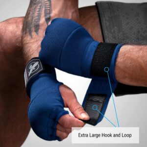 Hayabusa Quick Gel Boxing Hand Wrap Gloves - Blue, X-Large