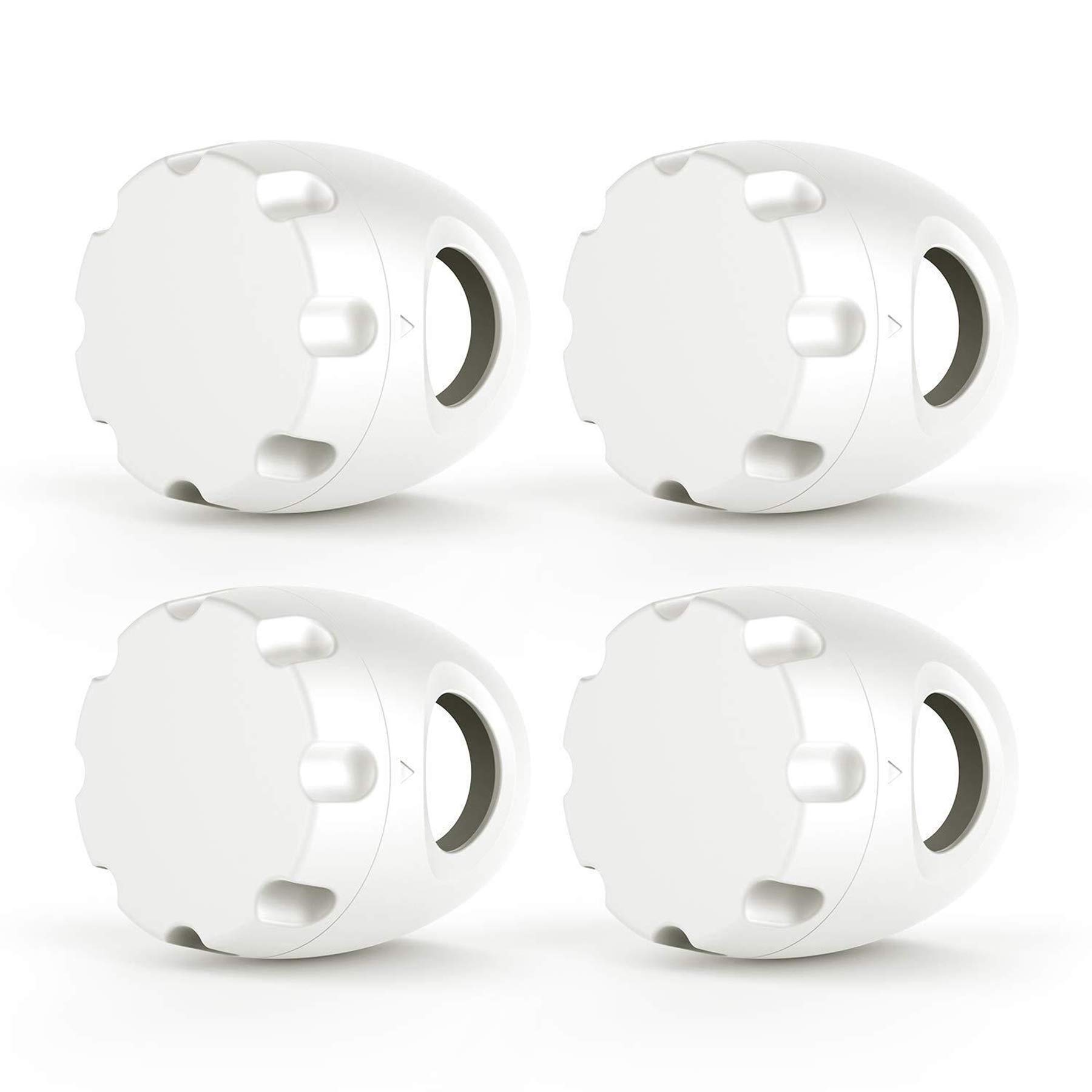 4 Pcs Baby Safety Door Knob Cover Child Proof Doors Handle Covers Fits Most Standard Door Knobs, White