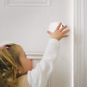 4 Pcs Baby Safety Door Knob Cover Child Proof Doors Handle Covers Fits Most Standard Door Knobs, White