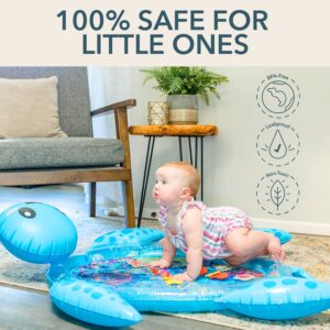 MAGIFIRE Tummy Time Water Mat for Infants 3-12 Months Old, Sea Turtle Measures 36 Inches x 46 Inches, Water Mat for Babies, BPA-Free, Tummy Time Toys