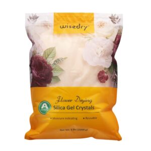 wisedry silica gel flower drying crystals - 5 lbs, color indicating, reusable